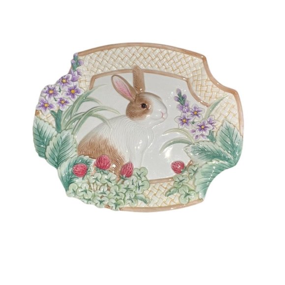 Fitz and Floyd | Dining | Vintage Fitz Floyd Easter Botanical Bunny ...